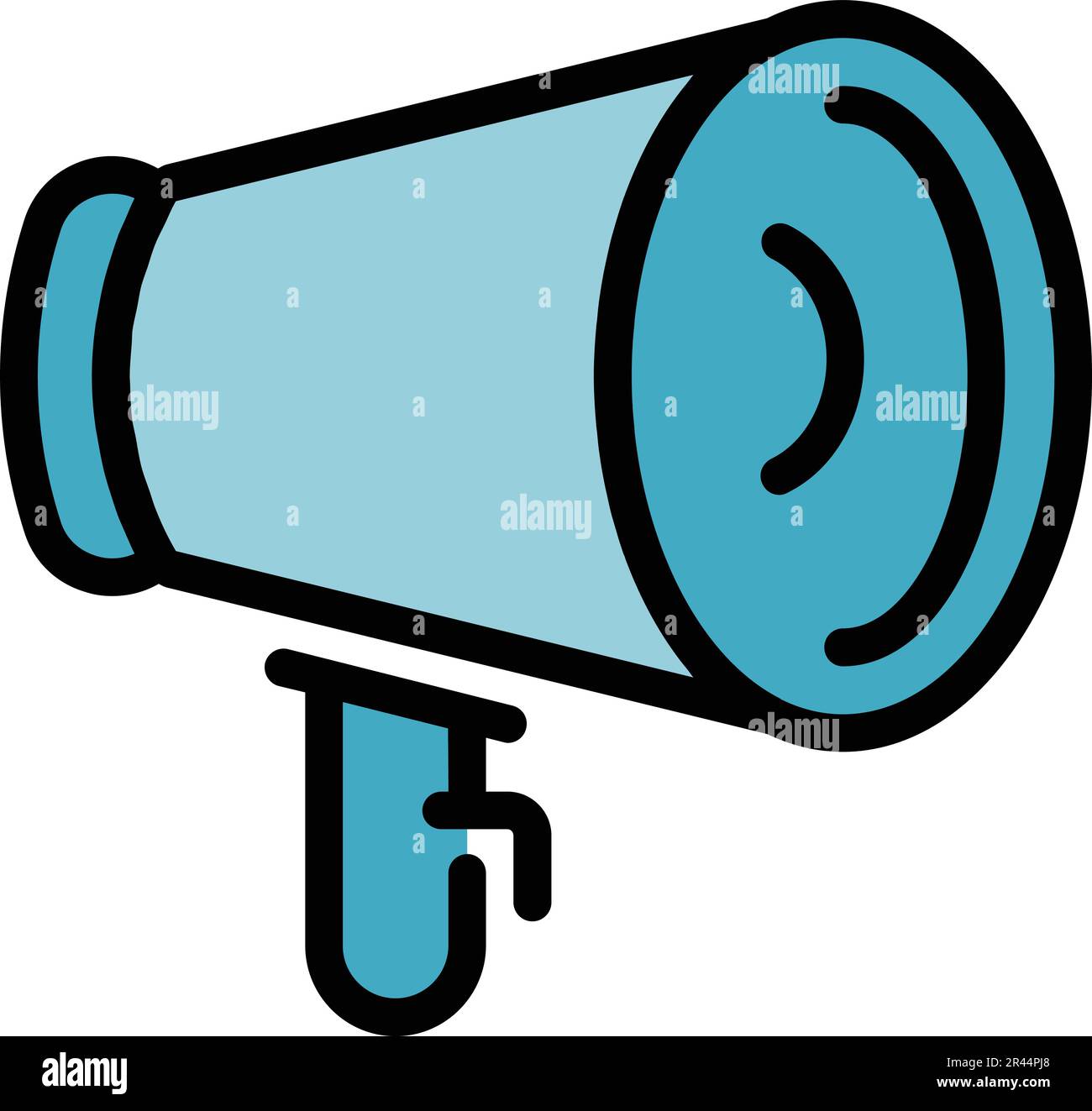 Advertising megaphone icon. Outline Advertising megaphone vector icon ...