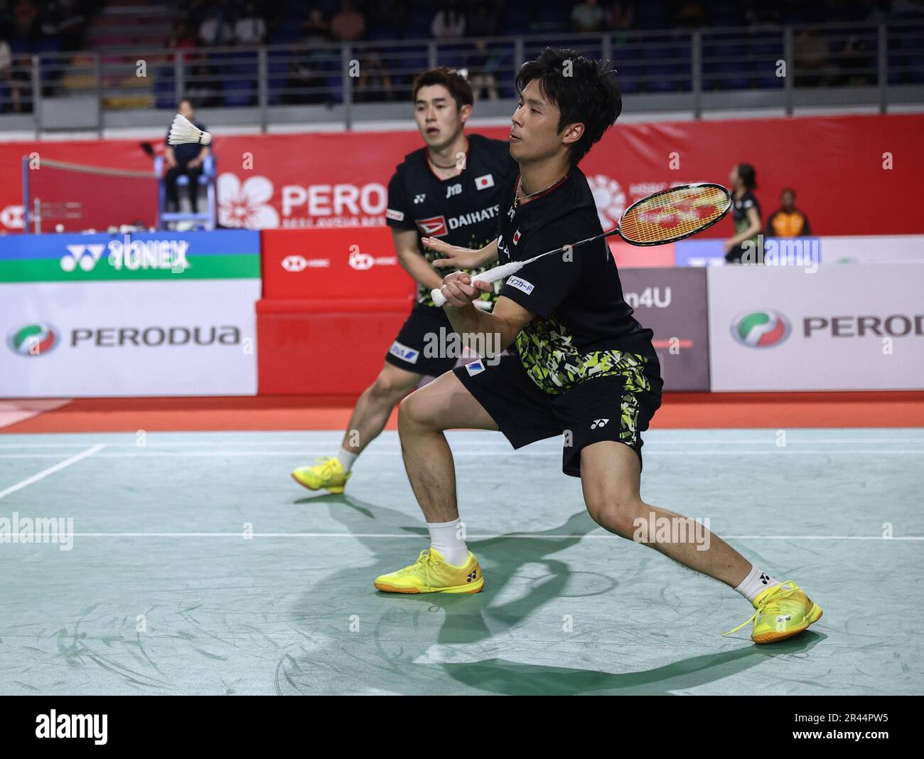 Kuala Lumpur, Malaysia. 25th May, 2023. Takuro Hoki (L) and Yugo ...