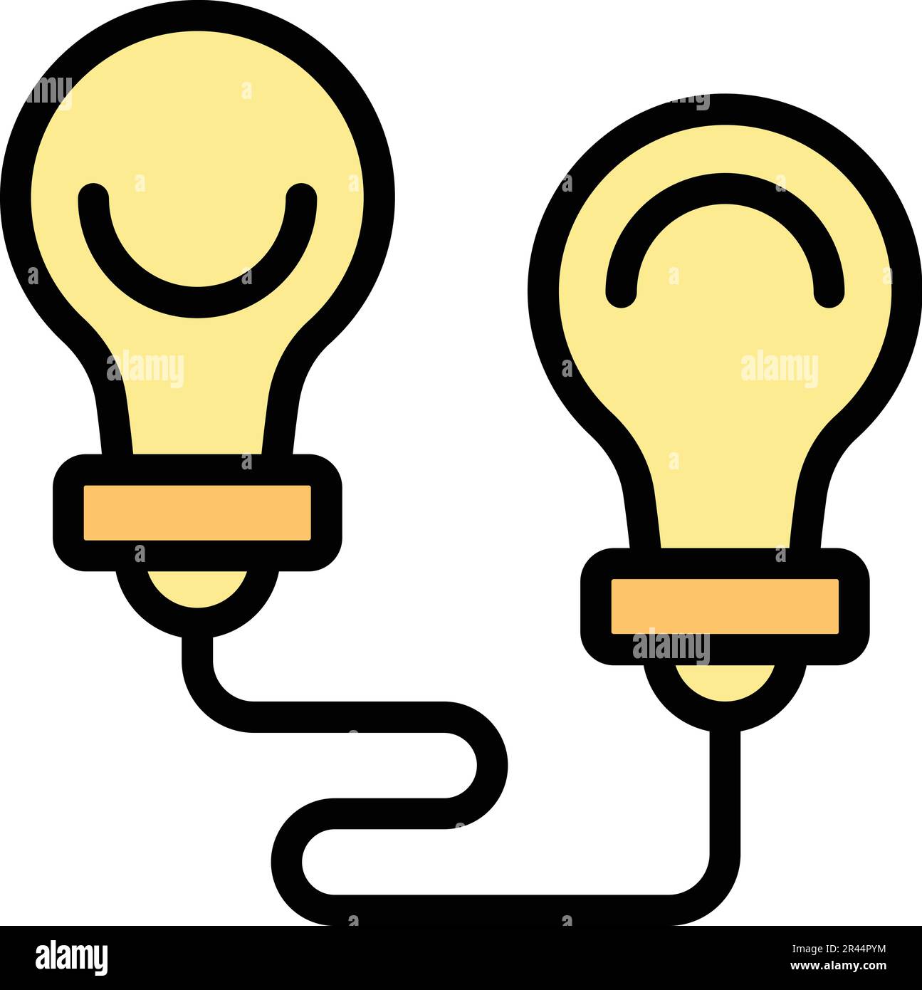 Idea realization icon. Outline Idea realization vector icon for web ...