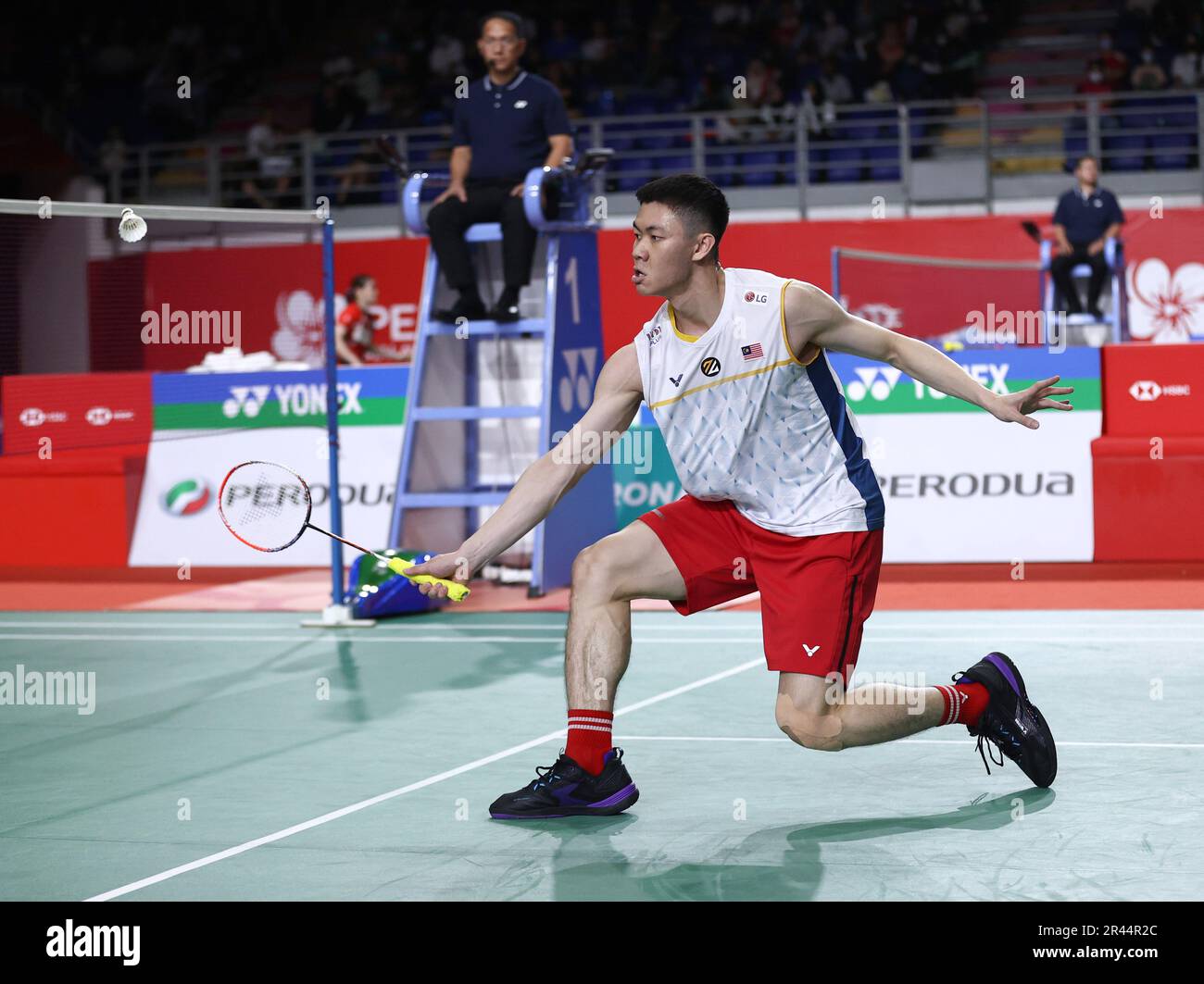 Kuala Lumpur, Malaysia. 25th May, 2023. Lee Zii Jia of Malaysia plays ...