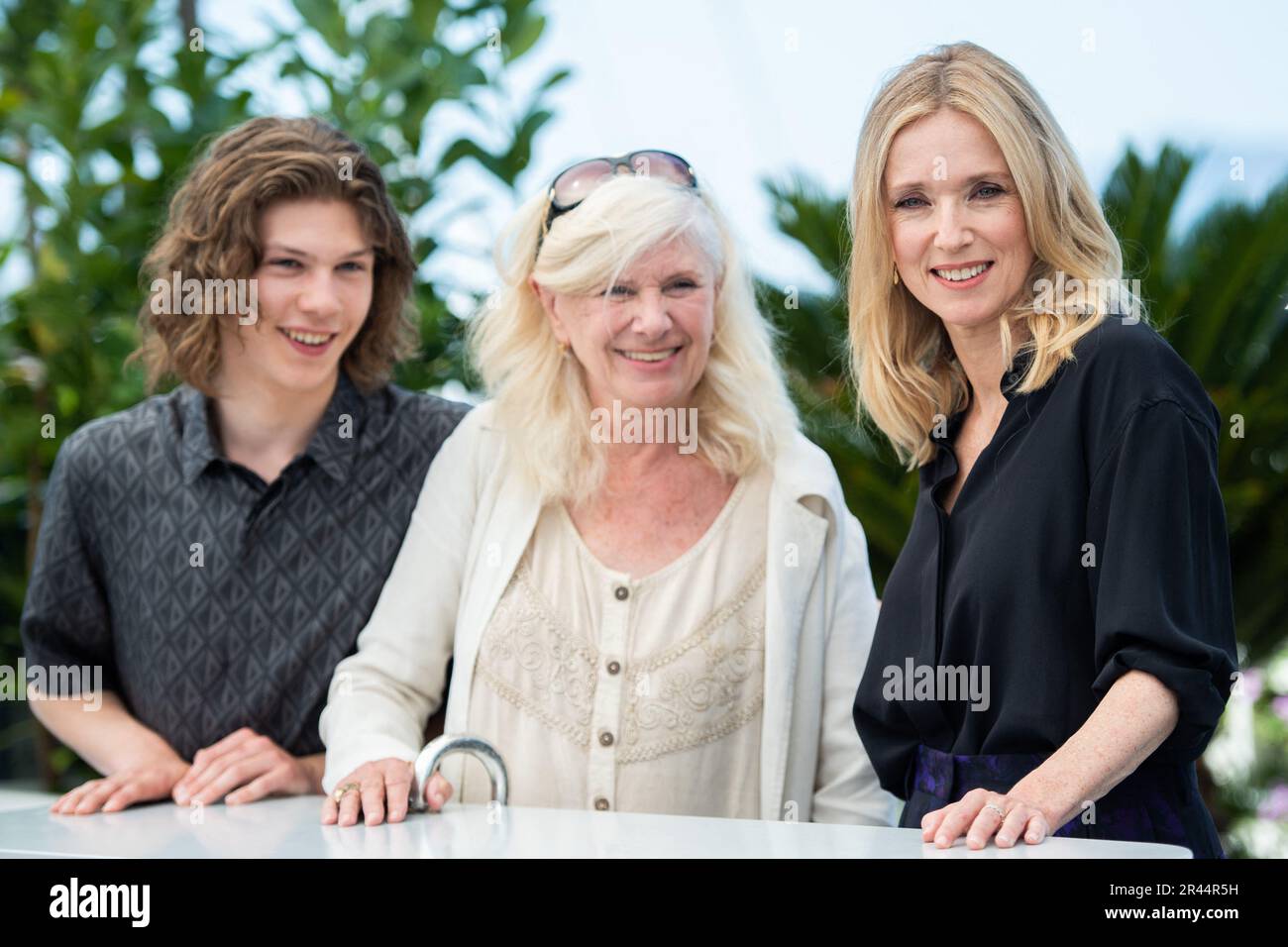 Cannes, France. 26th May, 2023. Samuel Kircher, Catherine Breillat and ...