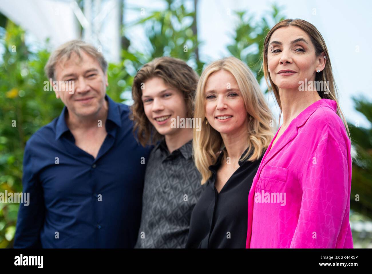 Cannes, France. 26th May, 2023. Olivier Rabourdin, Samuel Kircher, Lea ...