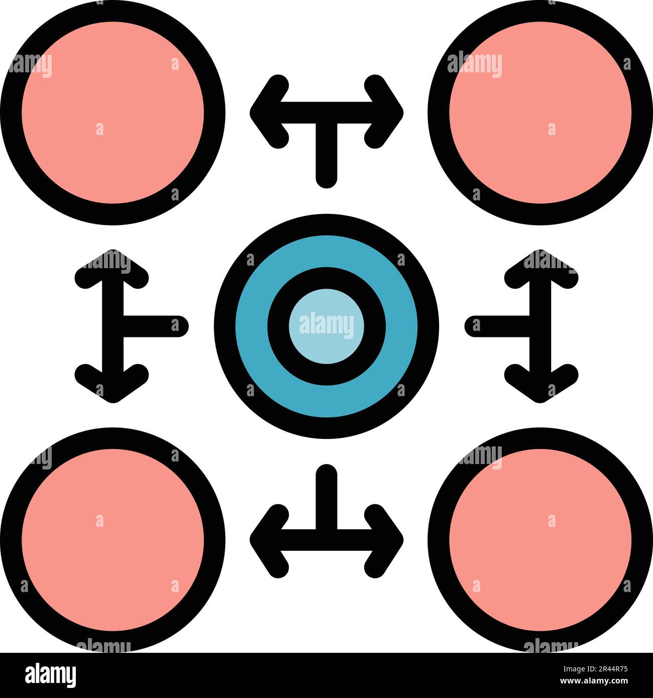 Resources realization icon. Outline Resources realization vector icon ...