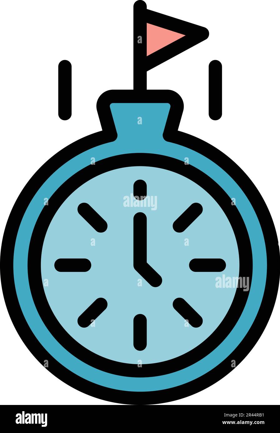 Time realization icon. Outline Time realization vector icon for web ...