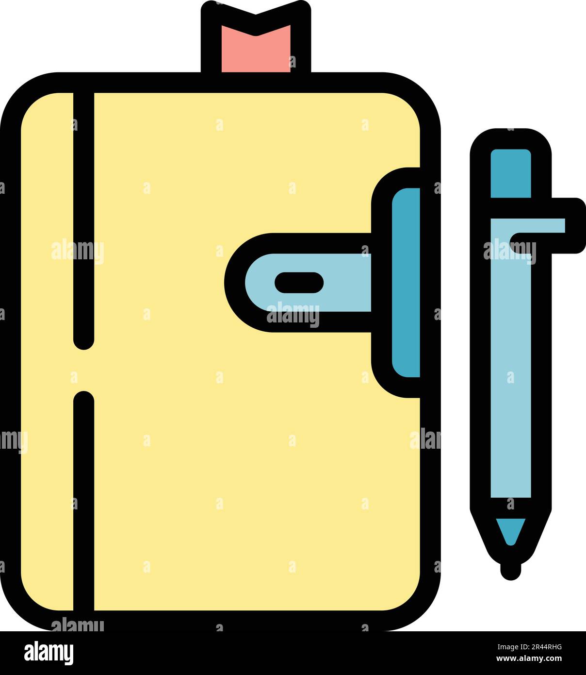 Business Notebook Icon Outline Business Notebook Vector Icon For Web Design Isolated On White