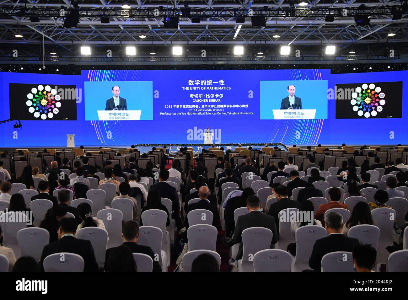 Beijing, China. 26th May, 2023. Caucher Birkar, 2018 Fields Medal ...