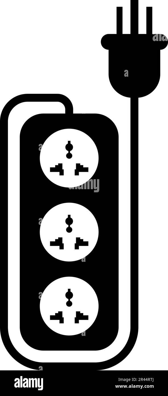 Strip multi plug network filter smart power tripled wire socket adapter ...