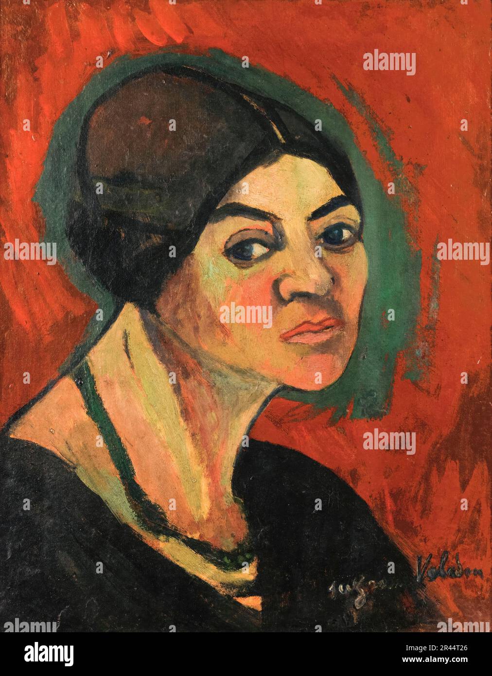 Autoportrait (Self Portrait), painting by Suzanne Valadon, 1916 Stock ...