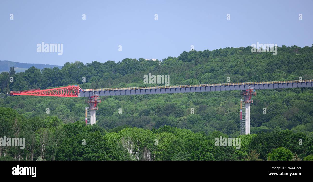 Pirna, Germany. 26th May, 2023. View of the construction site of the ...