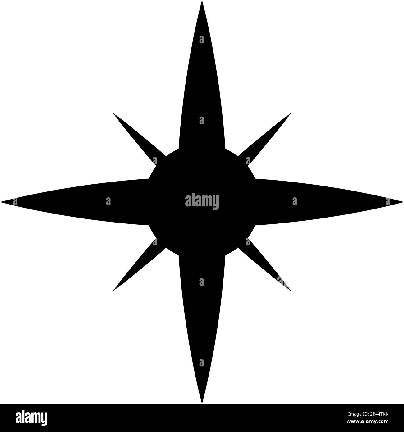 Star spark icon black color vector illustration image flat style simple ...