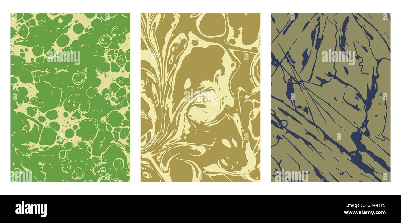 A set of color templates for creative ideas for the design of booklets ...