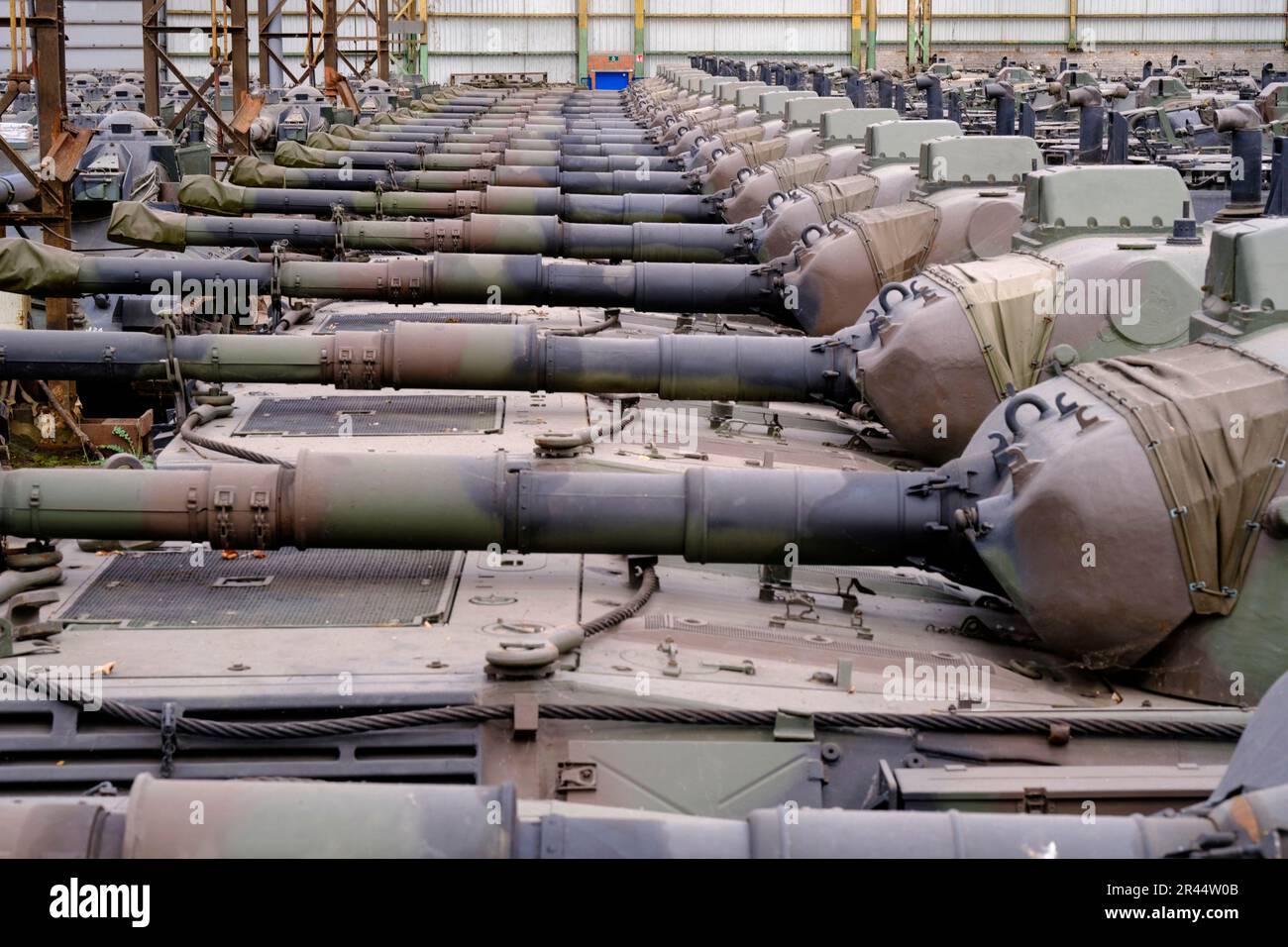 Belgium, Tournai, February 02, 2023: warehouses of the company OIP ...