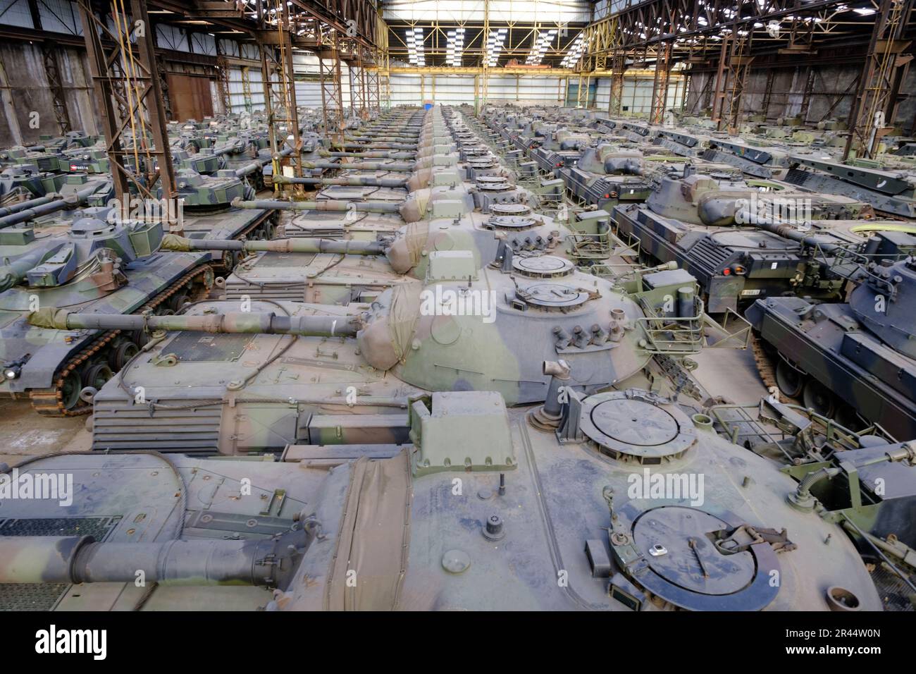 Belgium, Tournai, February 02, 2023: warehouses of the company OIP ...