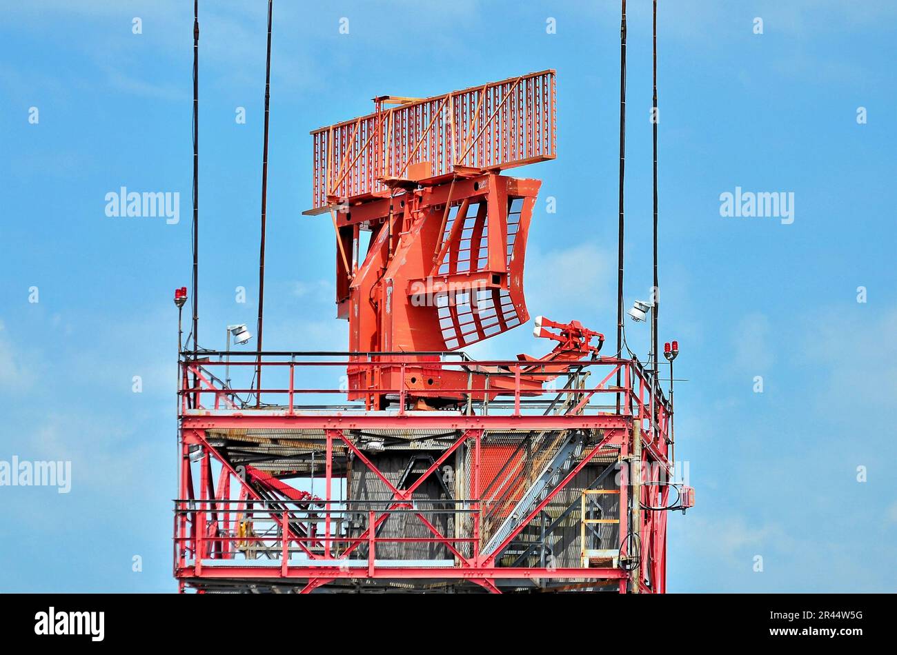 Airport radar tower Stock Photo - Alamy