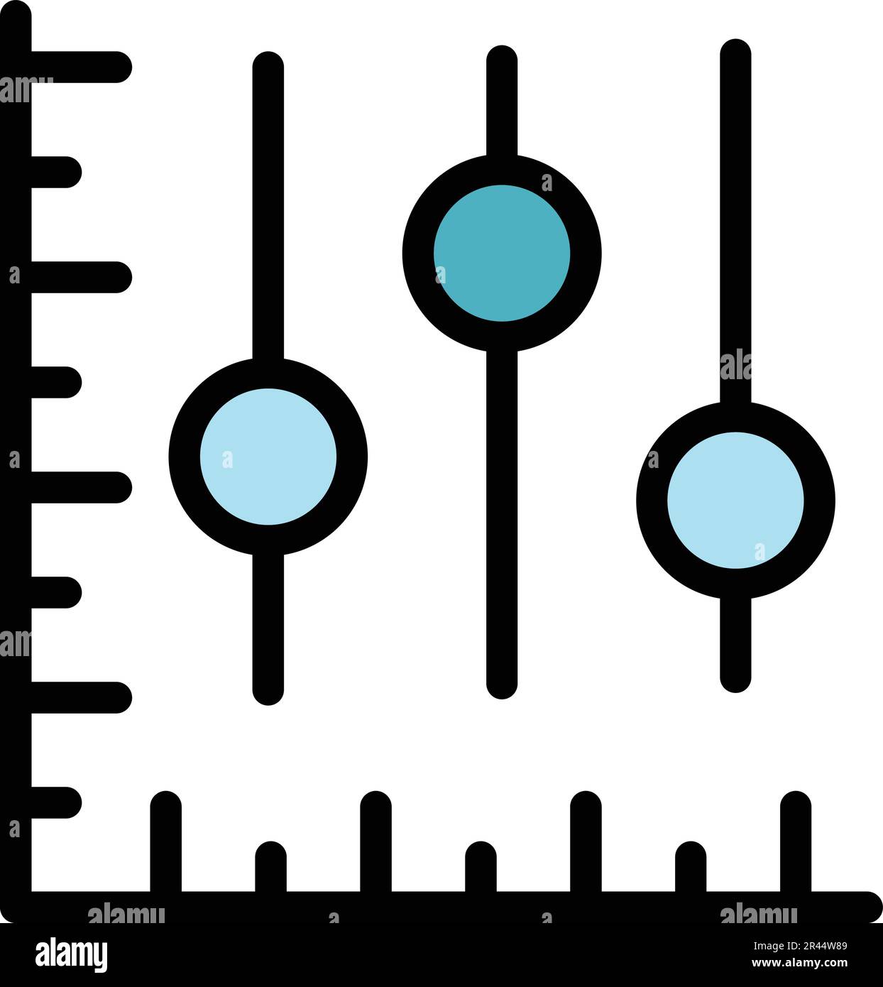 Commerce graph icon. Outline Commerce graph vector icon for web design isolated on white ...