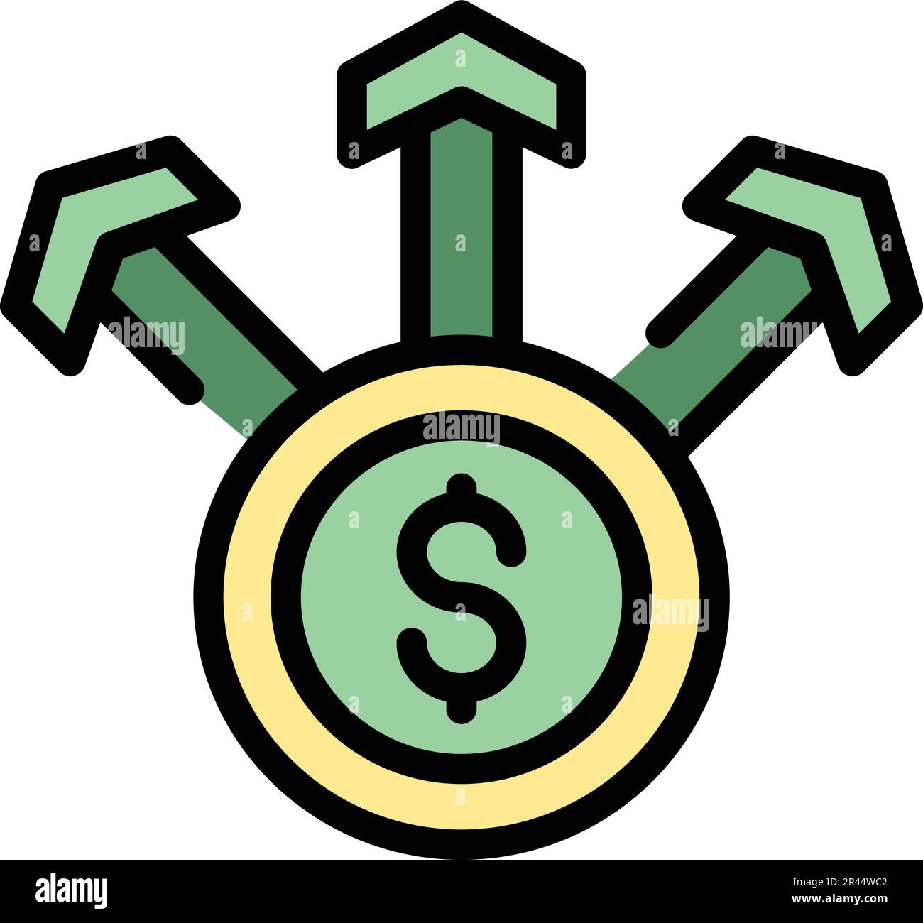 Coins Scheme Icon Outline Coins Scheme Vector Icon For Web Design