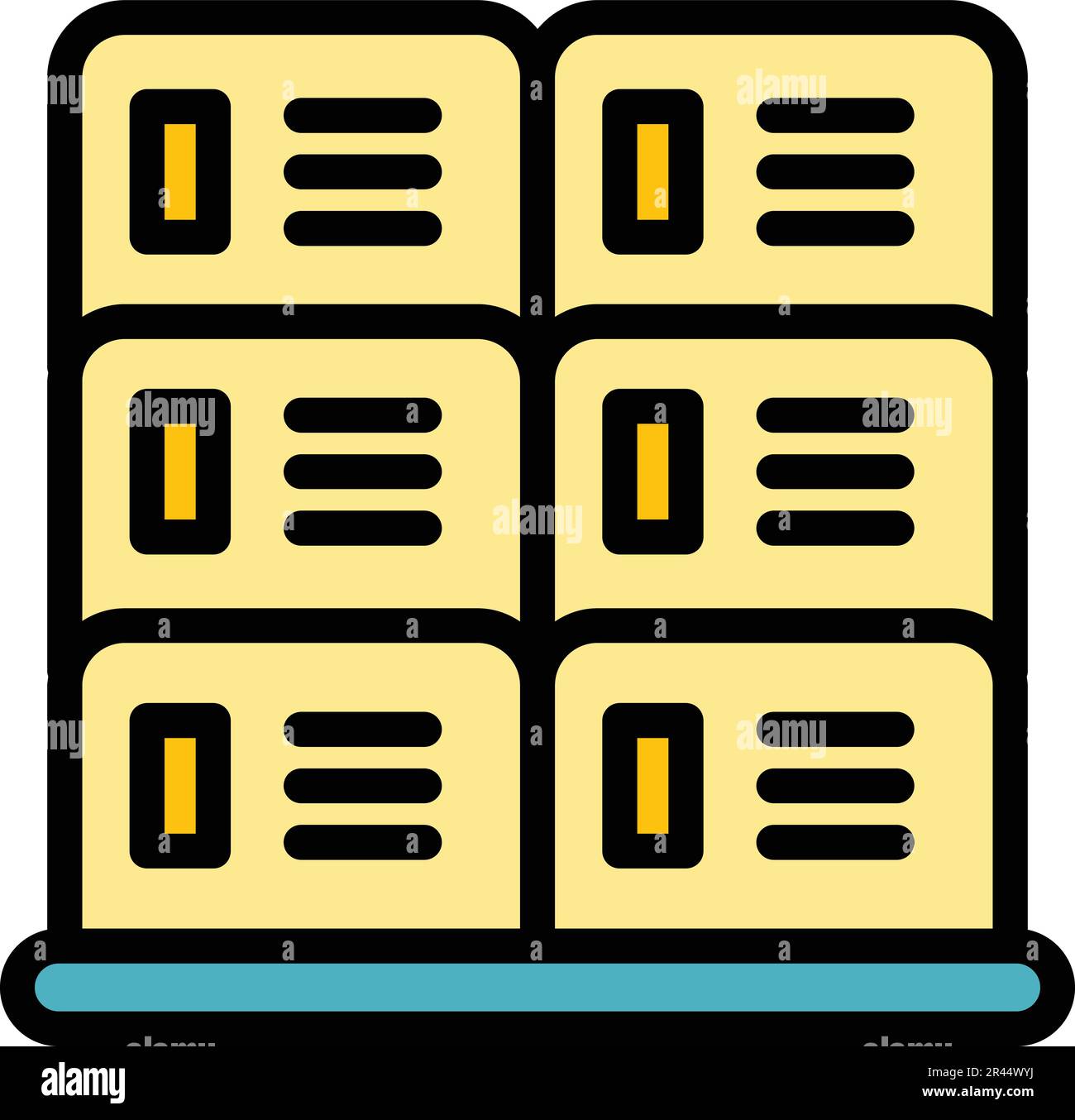 Deposit room box icon. Outline Deposit room box vector icon for web ...
