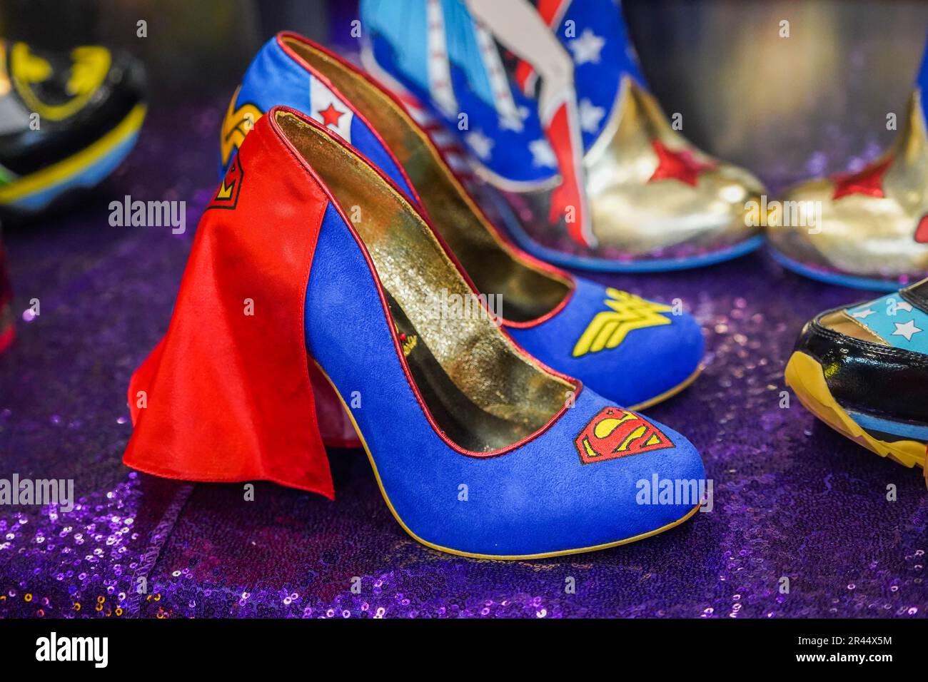 London UK. 26 May 2023 Superman memorabilia on sale at the annual MCM ...