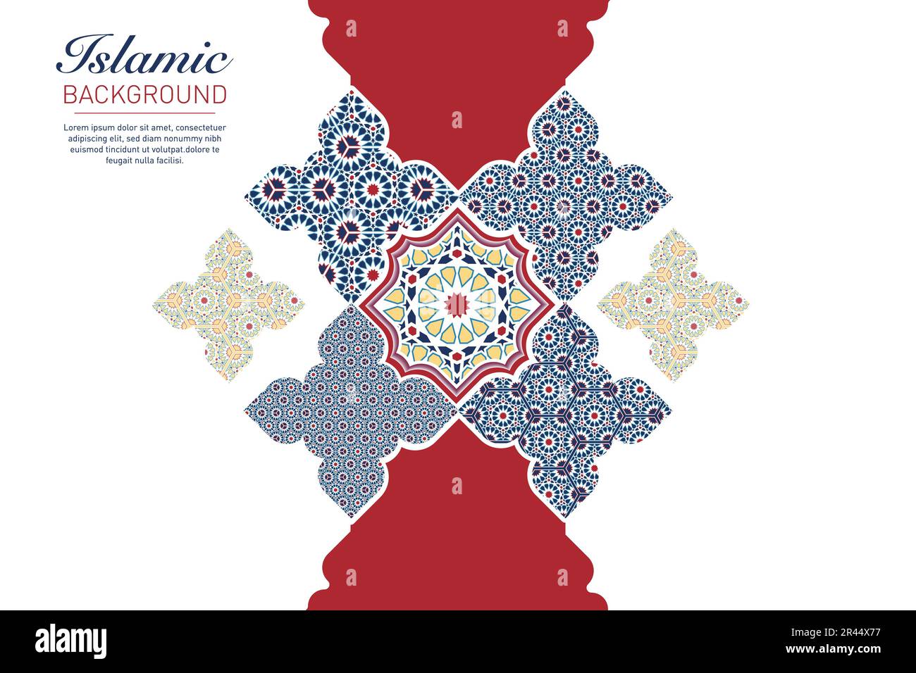 Arabesque style seamless patterns. Islamic geometric decorative ...