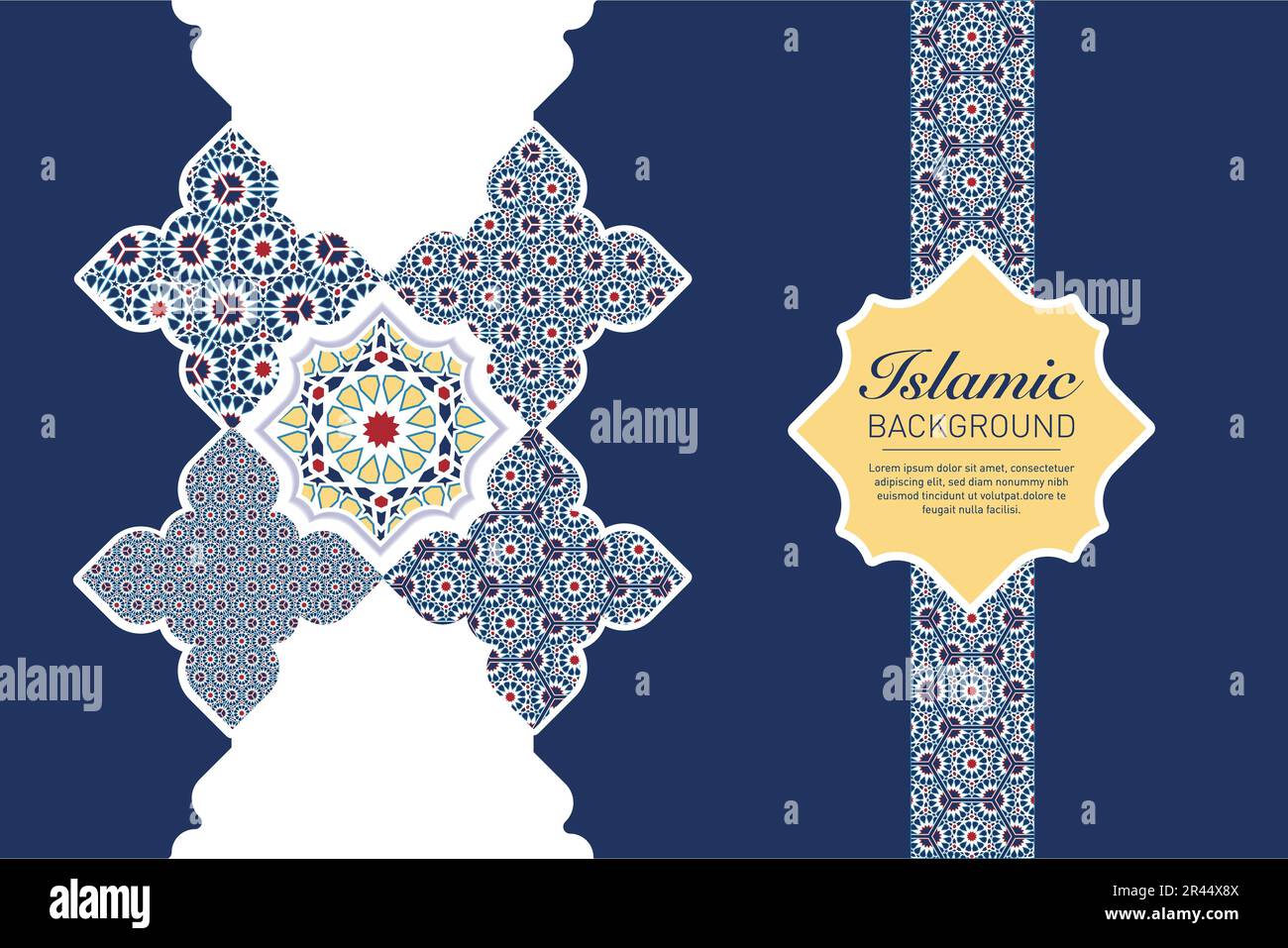 Arabesque style seamless patterns. Islamic geometric decorative ...