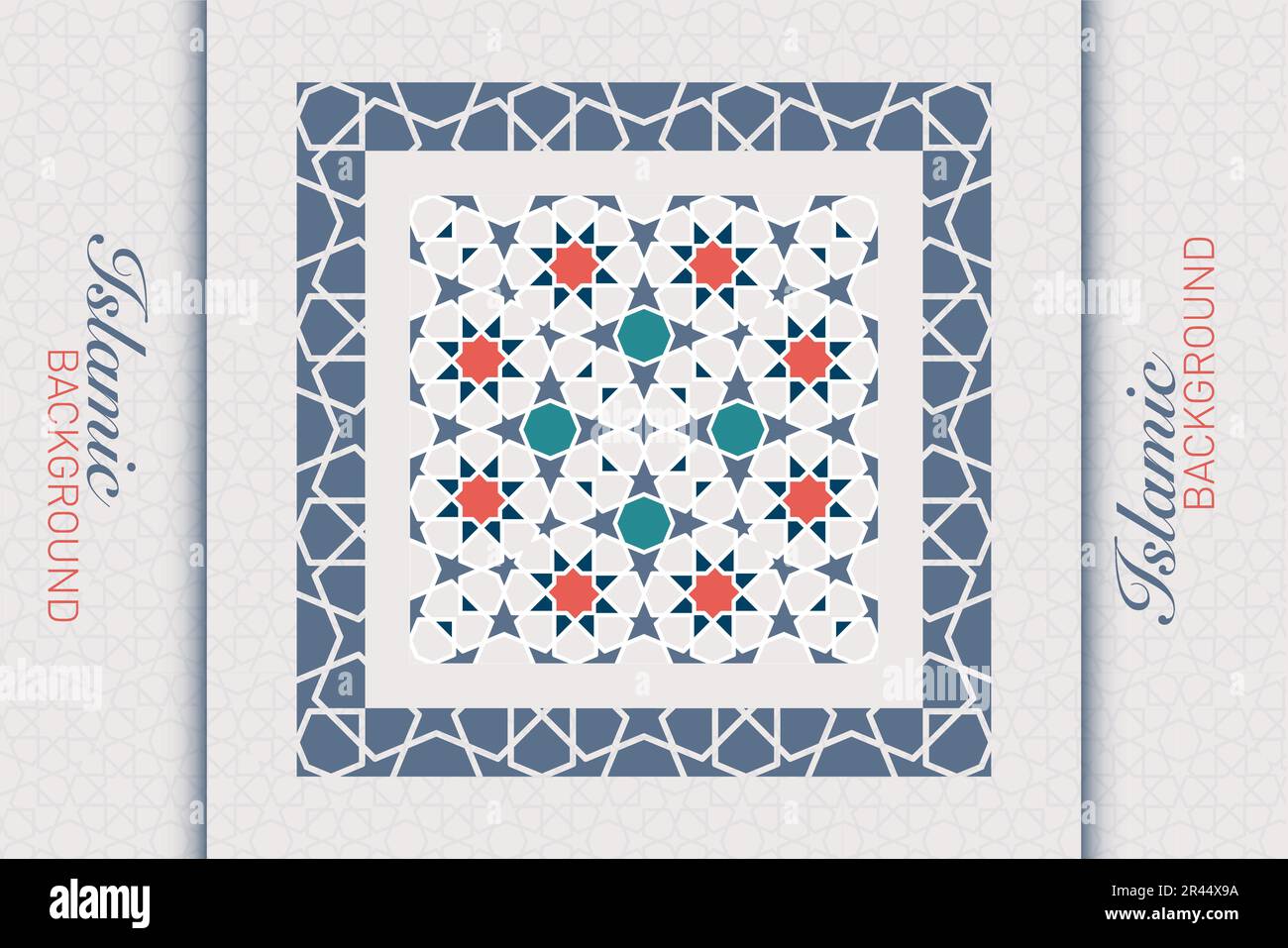 Arabesque style seamless patterns. Islamic geometric decorative ...