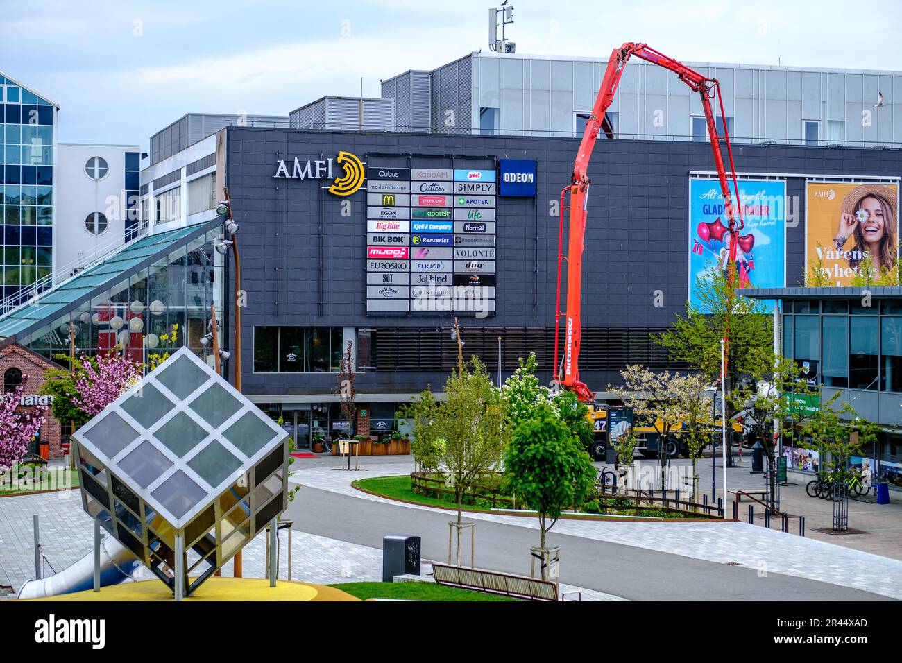 Sandnes, Rogaland, Norway May 19 2023, Sandnes Centre Town Leisure Park ...