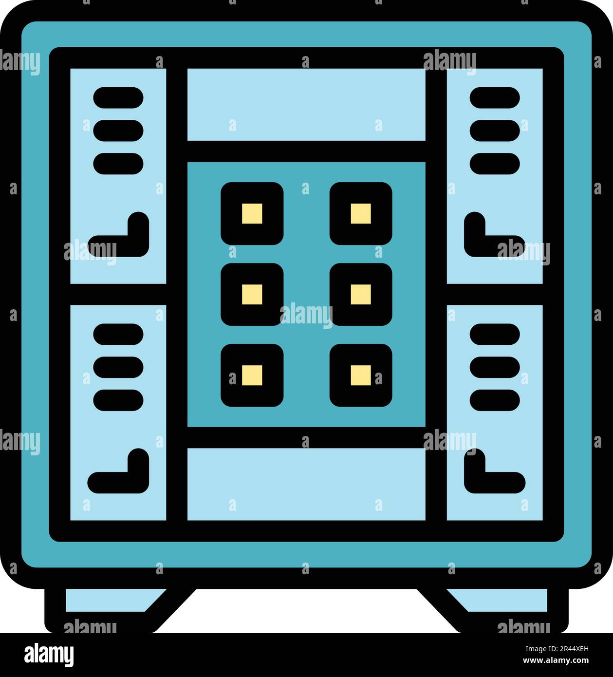 Deposit room check icon. Outline Deposit room check vector icon for web ...