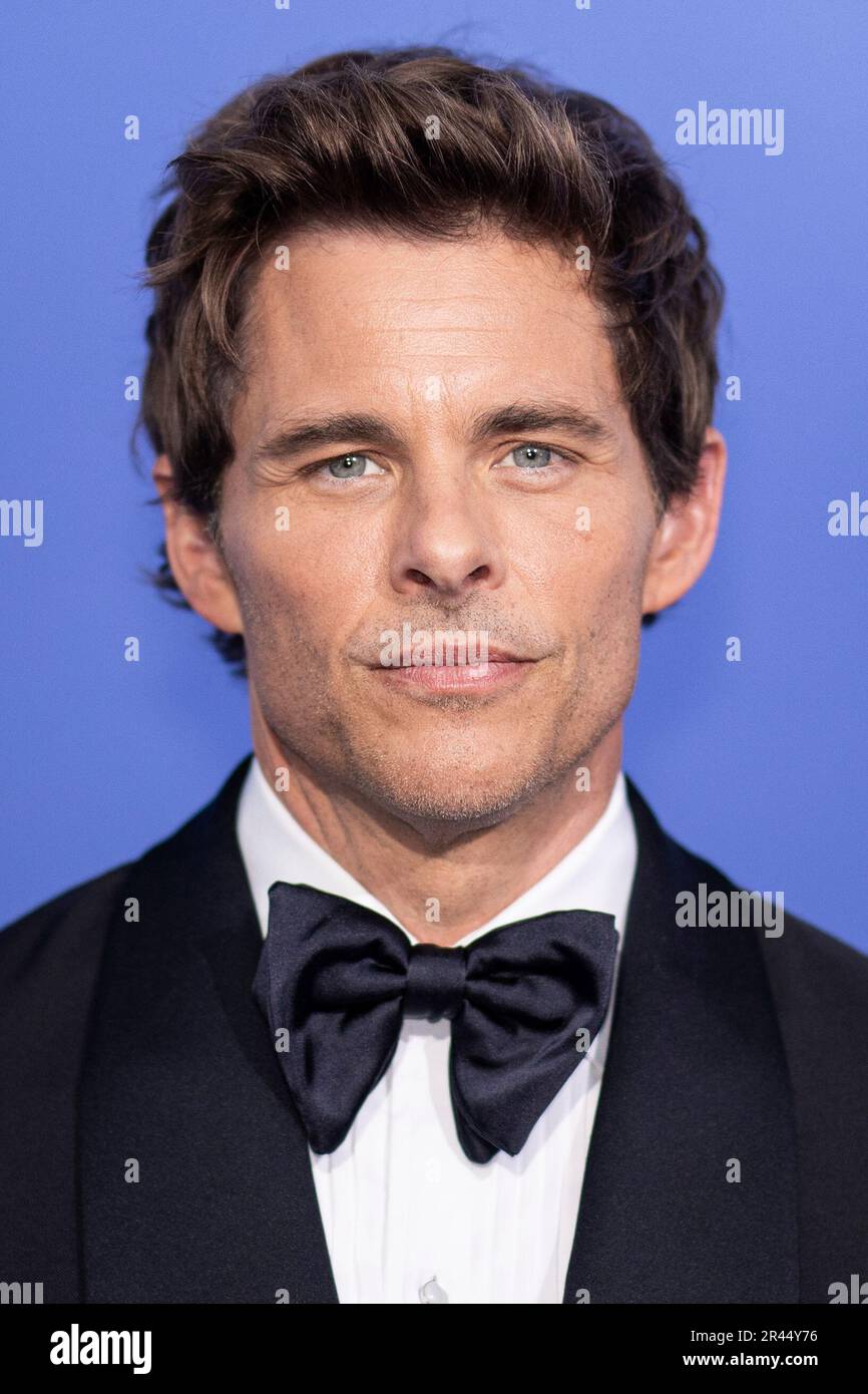 James Marsden poses for photographers upon arrival at the amfAR Cinema ...