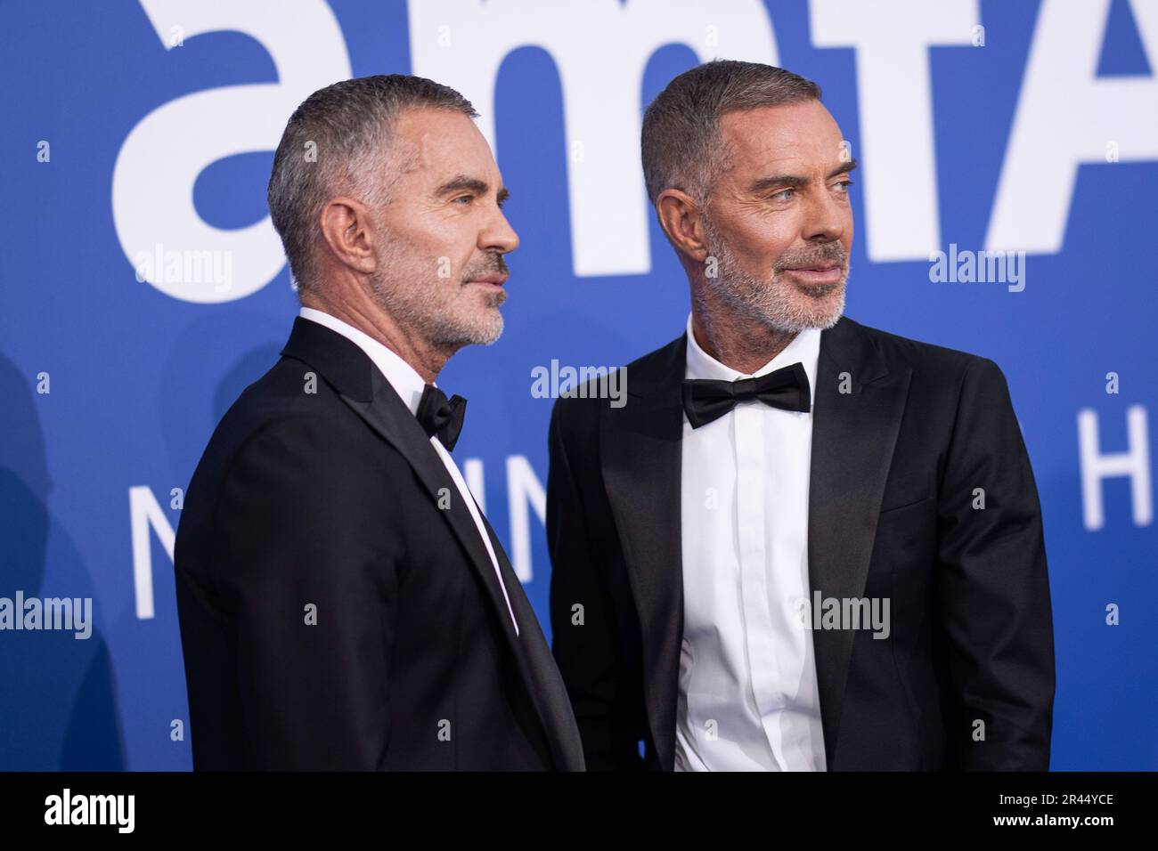 Dean Caton and Dan Caton pose for photographers upon arrival at the ...