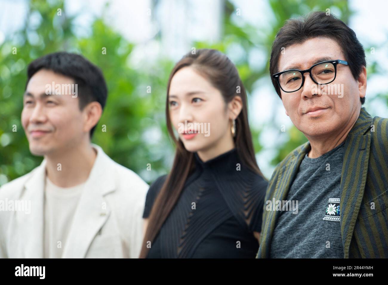 Cannes, France. 26th May, 2023. Song Kang-ho, Krystal Jung and Kim Ji ...