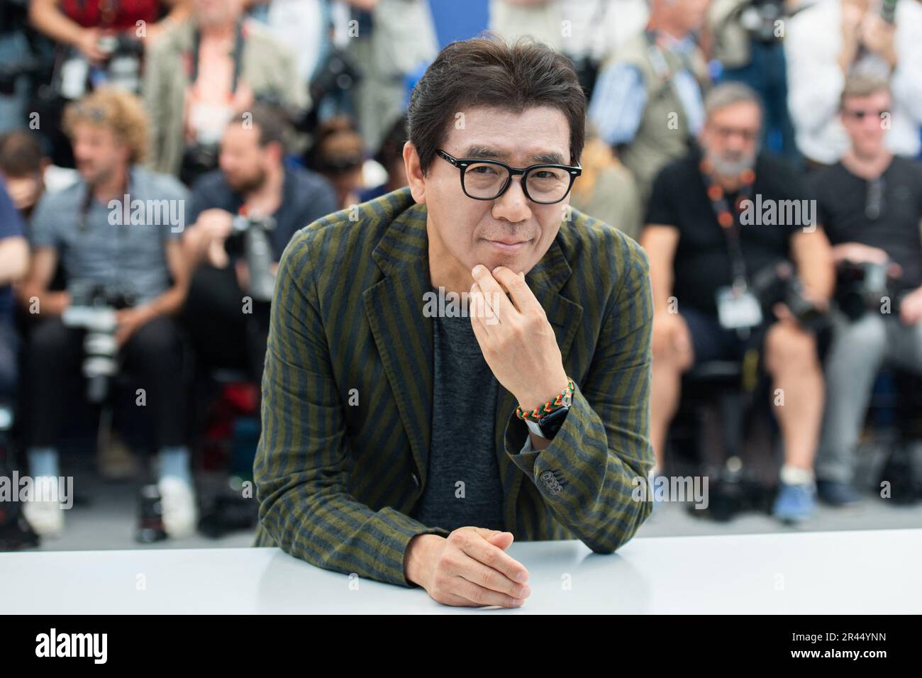 Cannes, France. 26th May, 2023. Kim Ji-woon attending the Cobweb (Dans ...