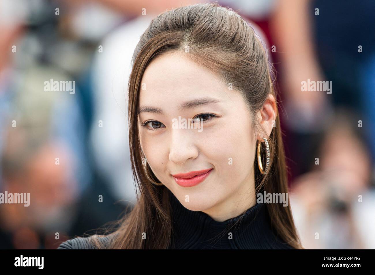 Cannes, France. 26th May, 2023. Krystal Jung attending the Cobweb (Dans La Toile) Photocall as ...