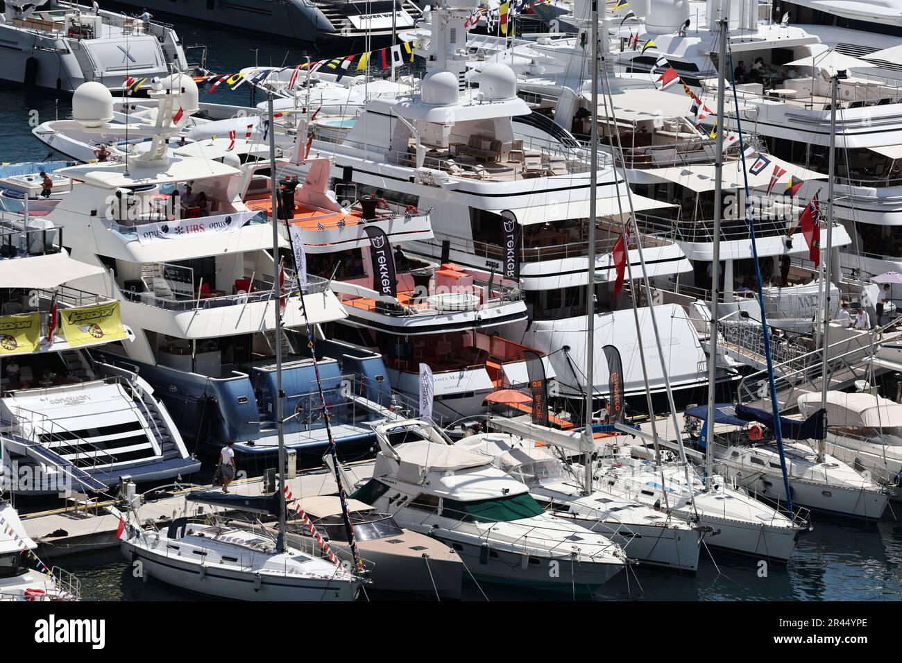 Monte Carlo, Monaco. 26th May, 2023. Boats in the scenic Monaco Harbour ...