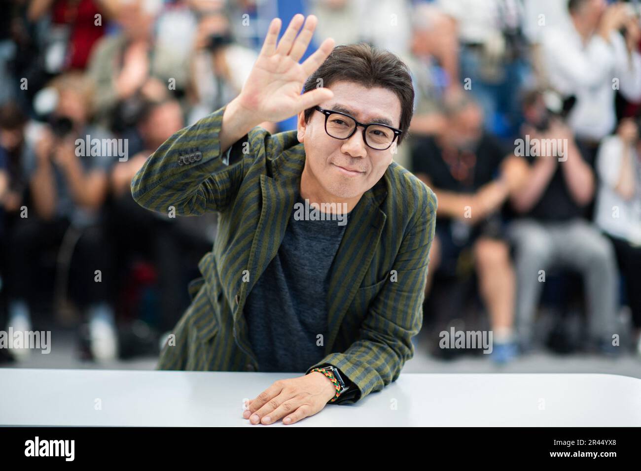 Cannes, France. 26th May, 2023. Kim Ji-woon attending the Cobweb (Dans ...