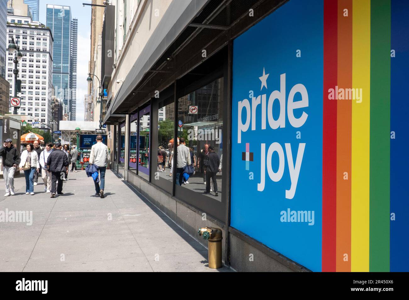 Macy's flagship store in Herald Square celebrate pride month with ...