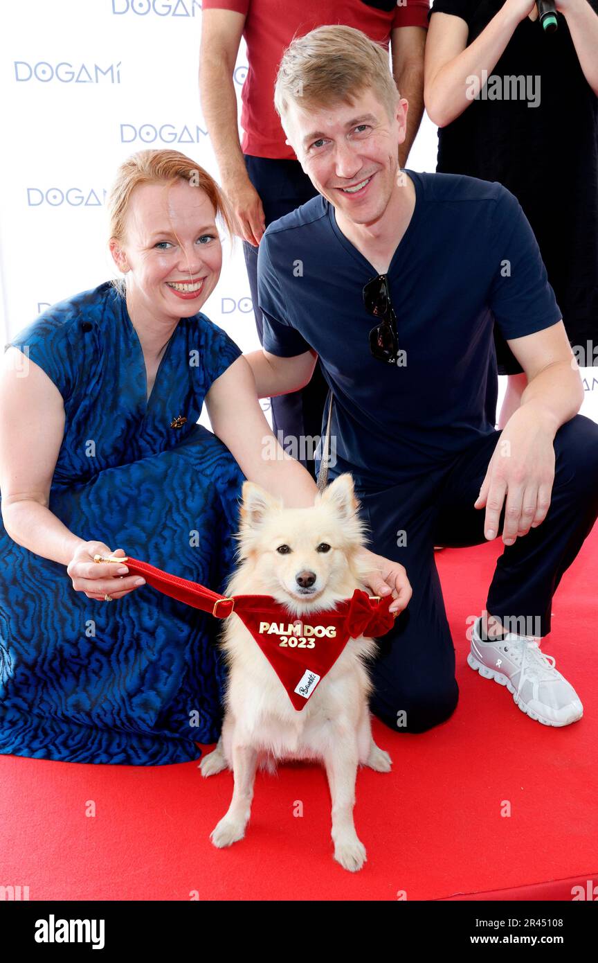 Alma Pöysti und Jussi Vatanen bei der Verleihung des Palm Dog Awards ...