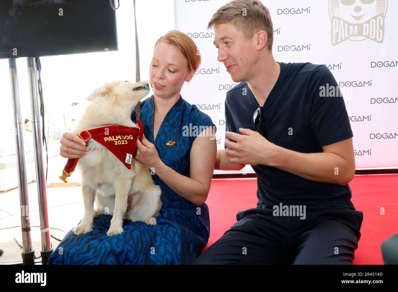 Alma Pöysti und Jussi Vatanen bei der Verleihung des Palm Dog Awards ...