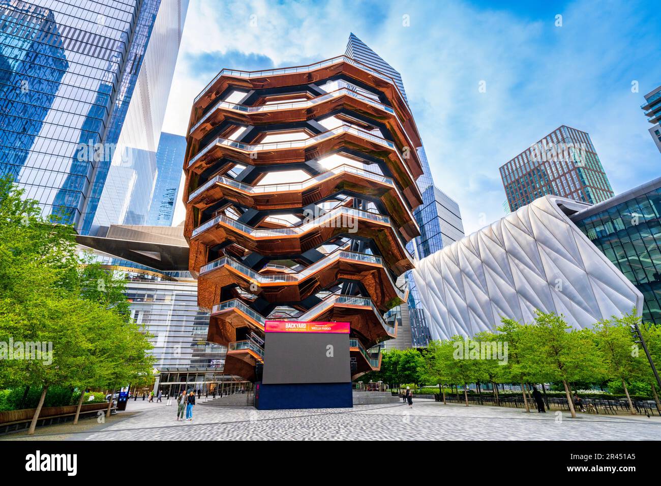 The Vessel, Architectural Attraction at Hudson Yards Hudson River ...