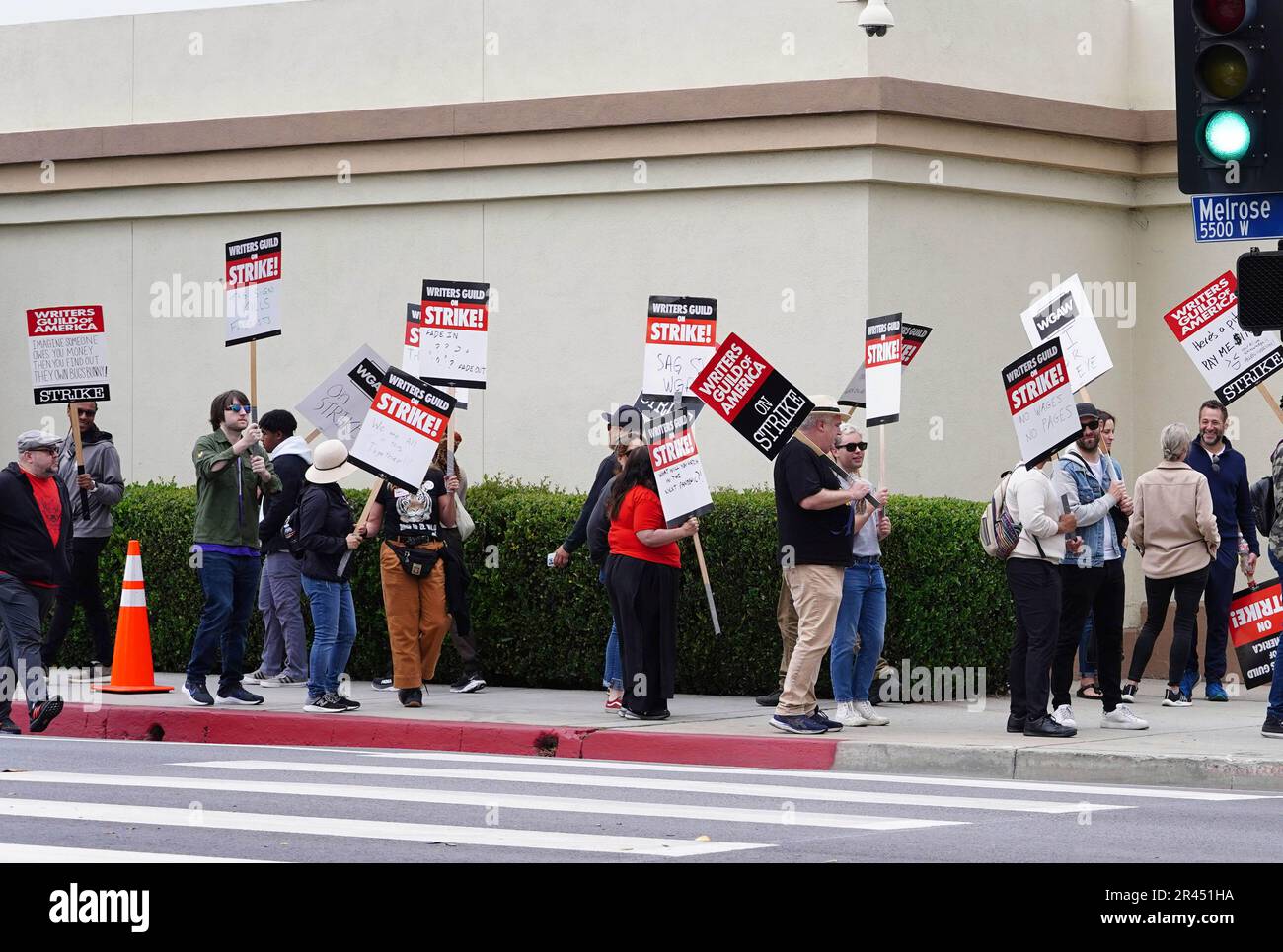 Photo by: gotpap/STAR MAX/IPx 2023 5/25/23 Paramount WGA Strike on May ...