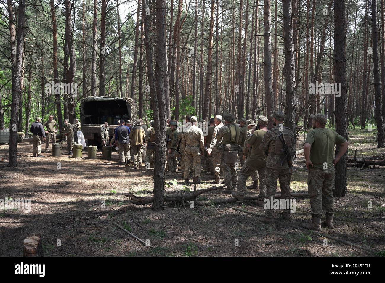 Kyiv Oblast, Ukraine. 25th May, 2023. Ukraine's regular infantry ...