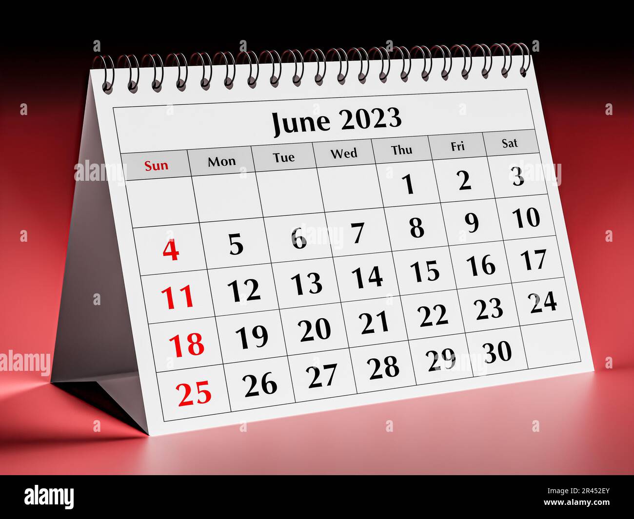 One page of the annual business desk monthly calendar. Date - april ...