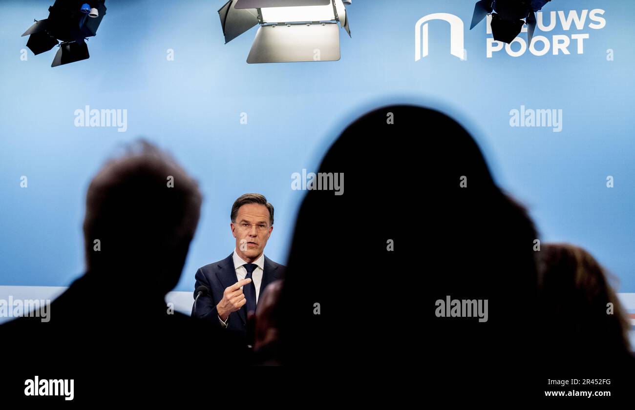 THE HAGUE - Prime Minister Mark Rutte speaks to the press after the ...