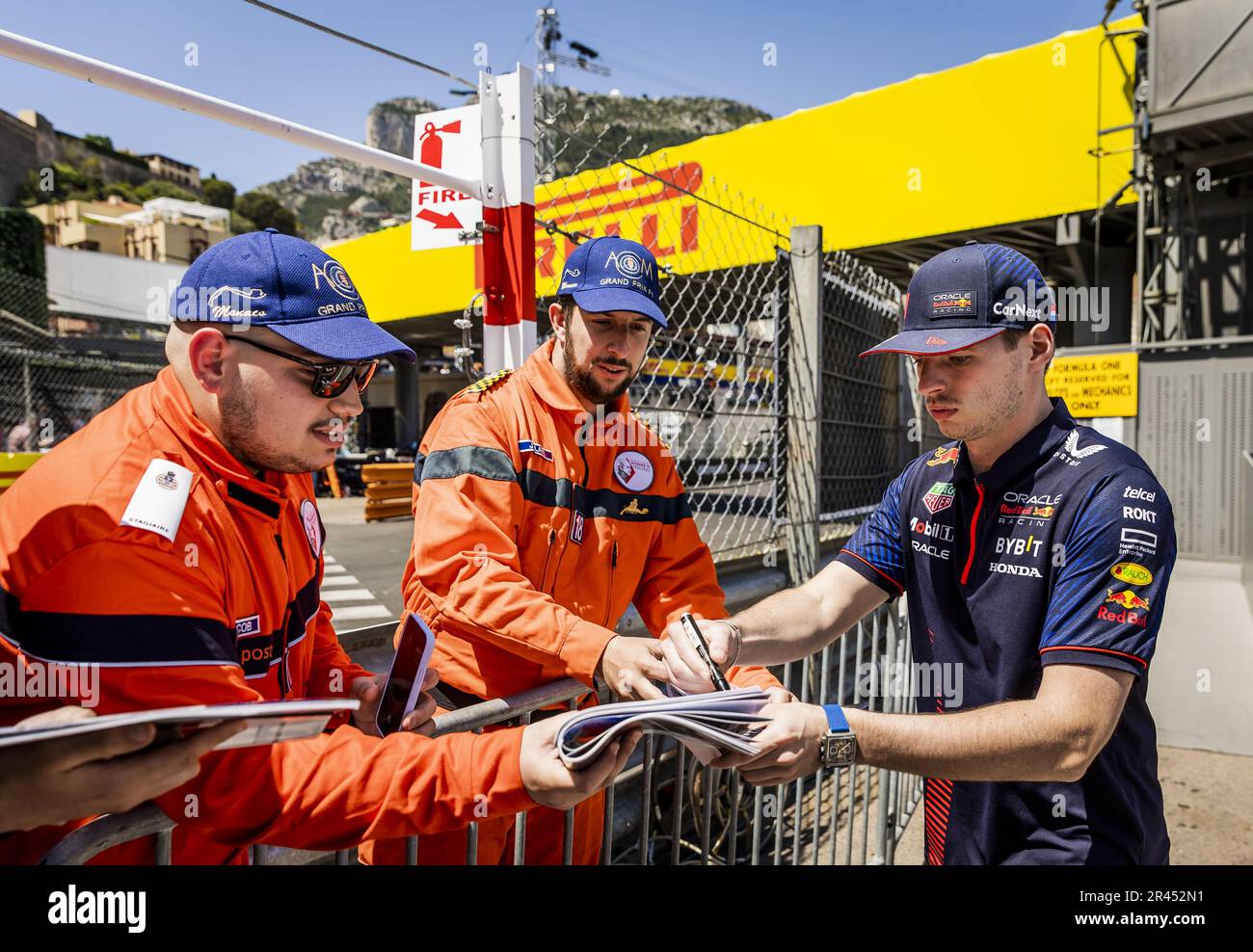 MONACO - Max Verstappen (Red Bull Racing) signs autographs prior to the ...