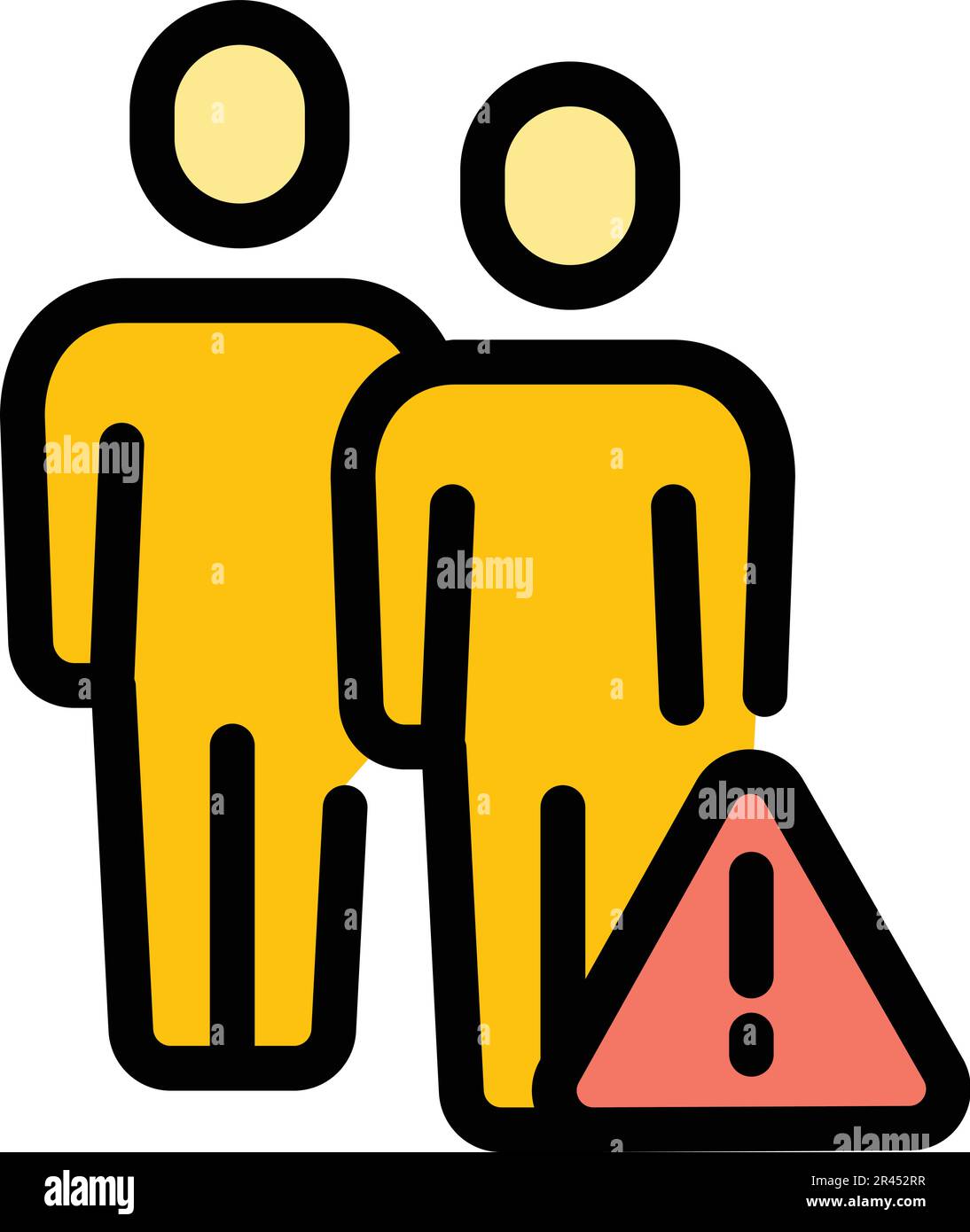 Blacklist person group icon. Outline Blacklist person group vector icon ...