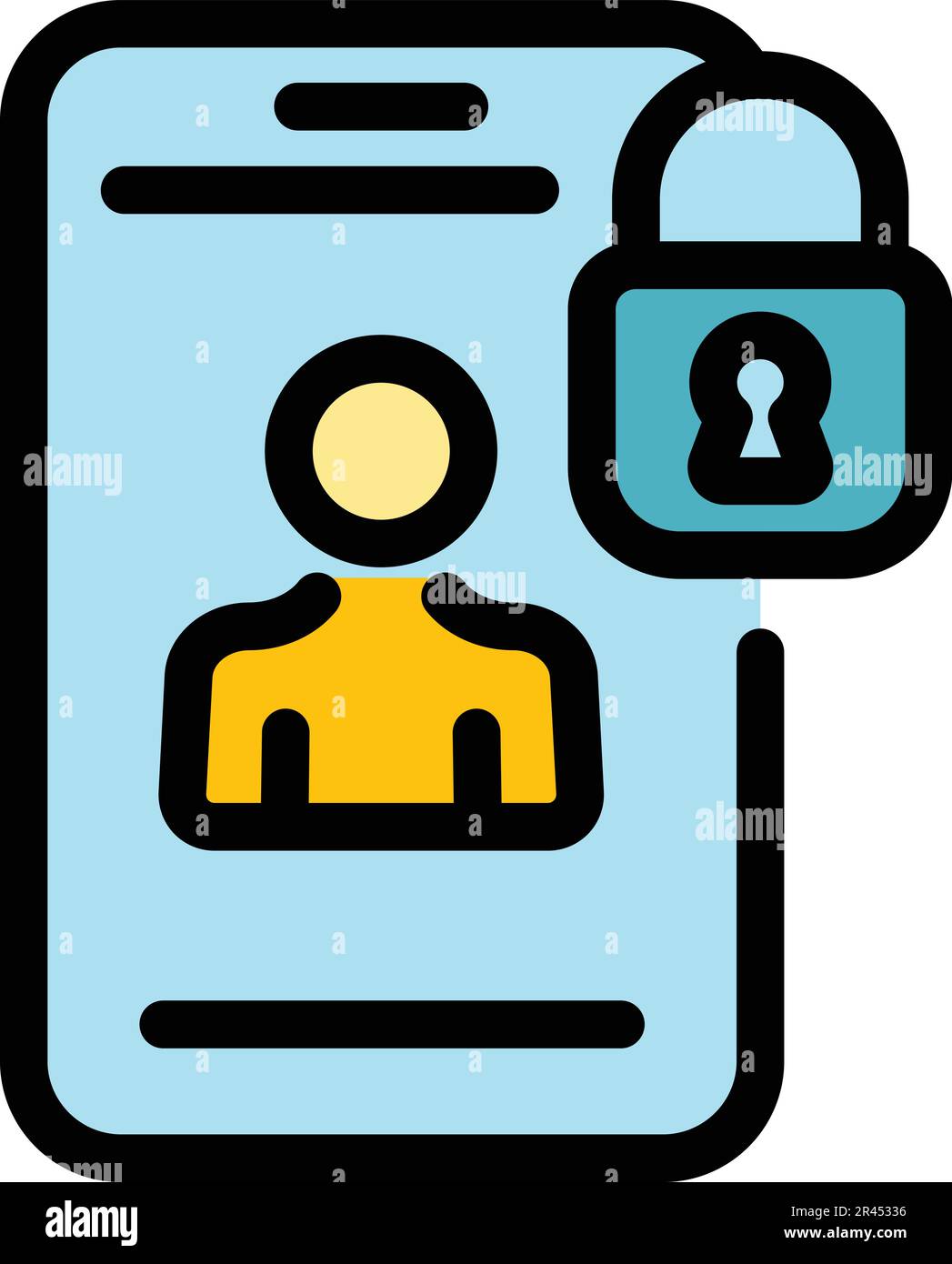 Blacklist smartphone icon. Outline Blacklist smartphone vector icon for ...