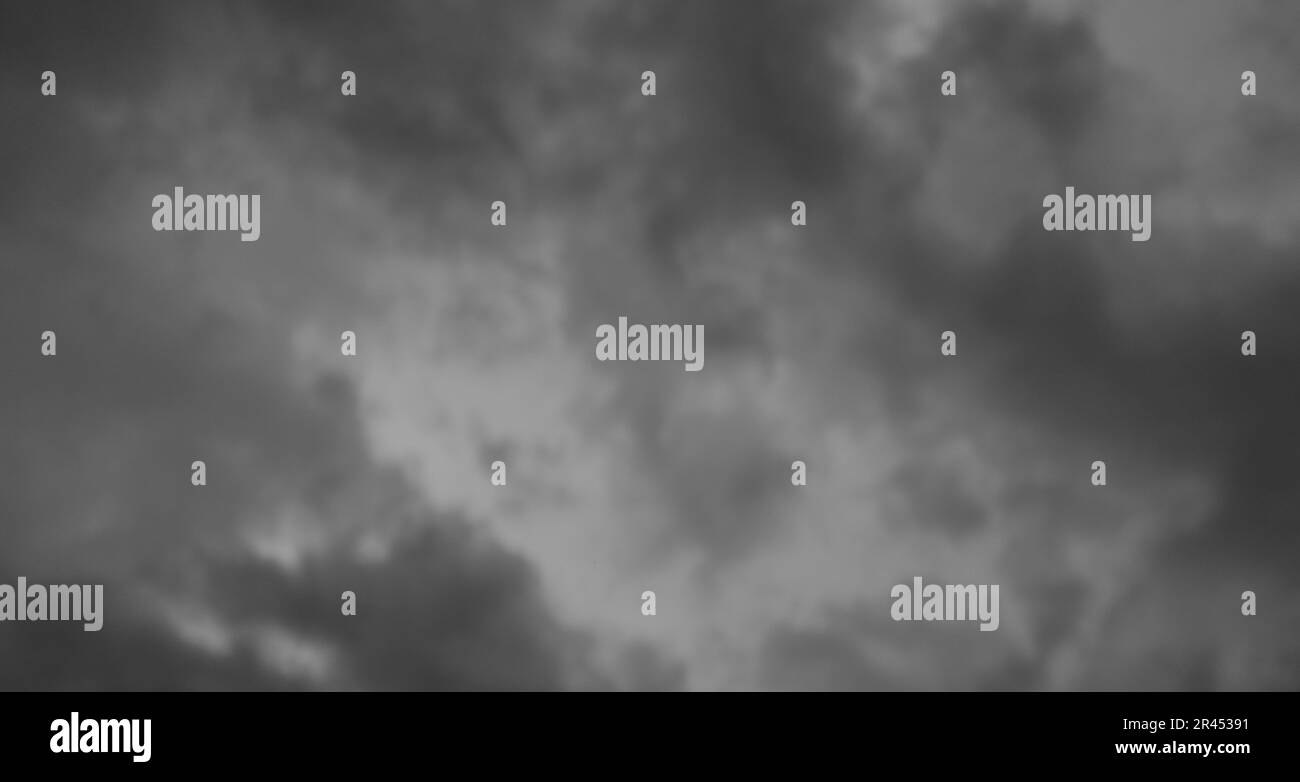 A black and white, high-resolution image of a cloudy sky Stock Photo ...