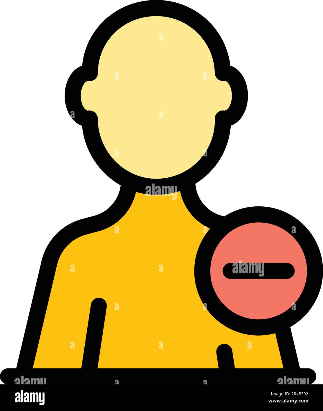 Blacklist mark icon. Outline Blacklist mark vector icon for web design ...