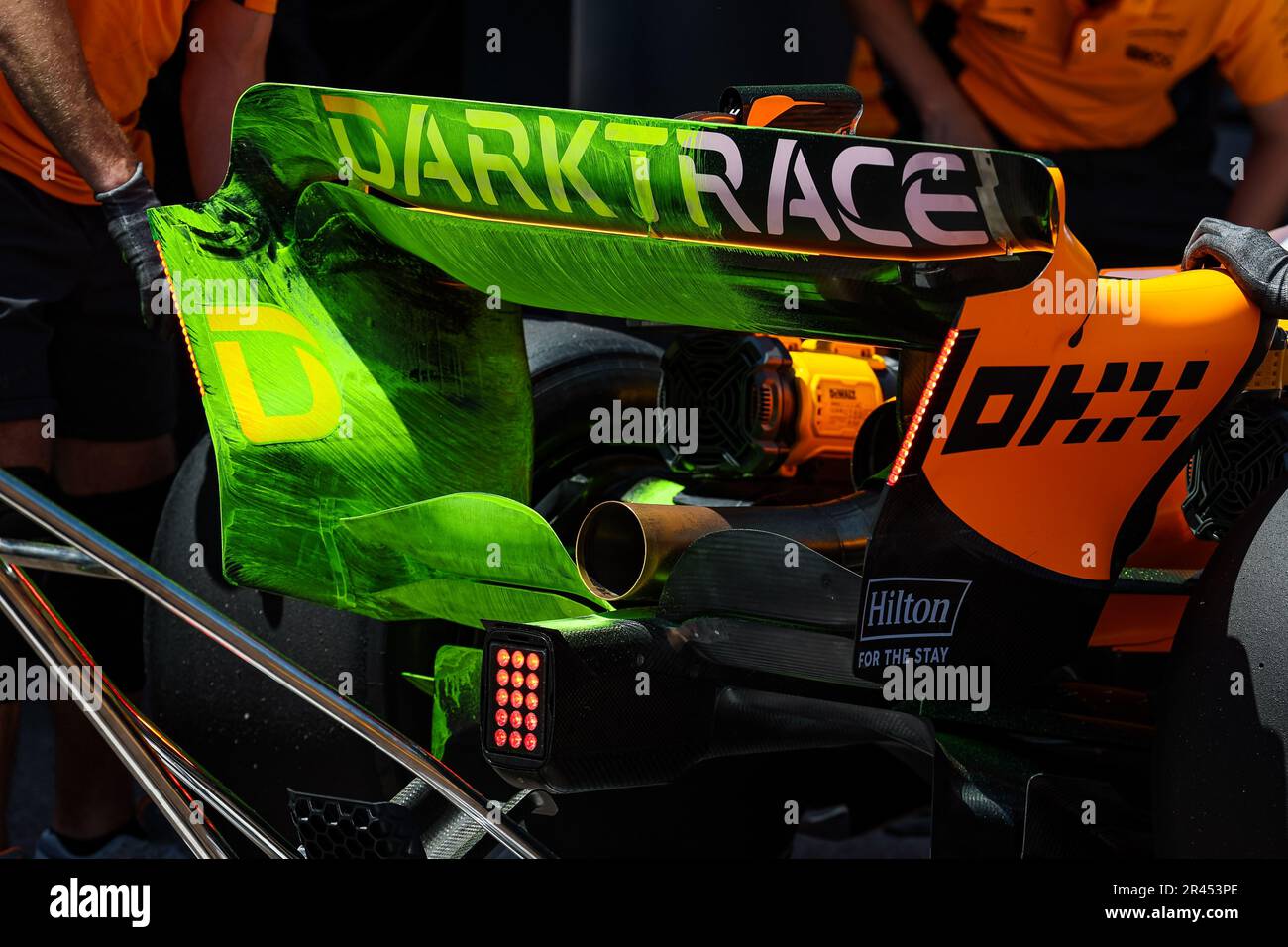 Flowviz paint on the McLaren F1 Team MCL60, mechanical detail during ...