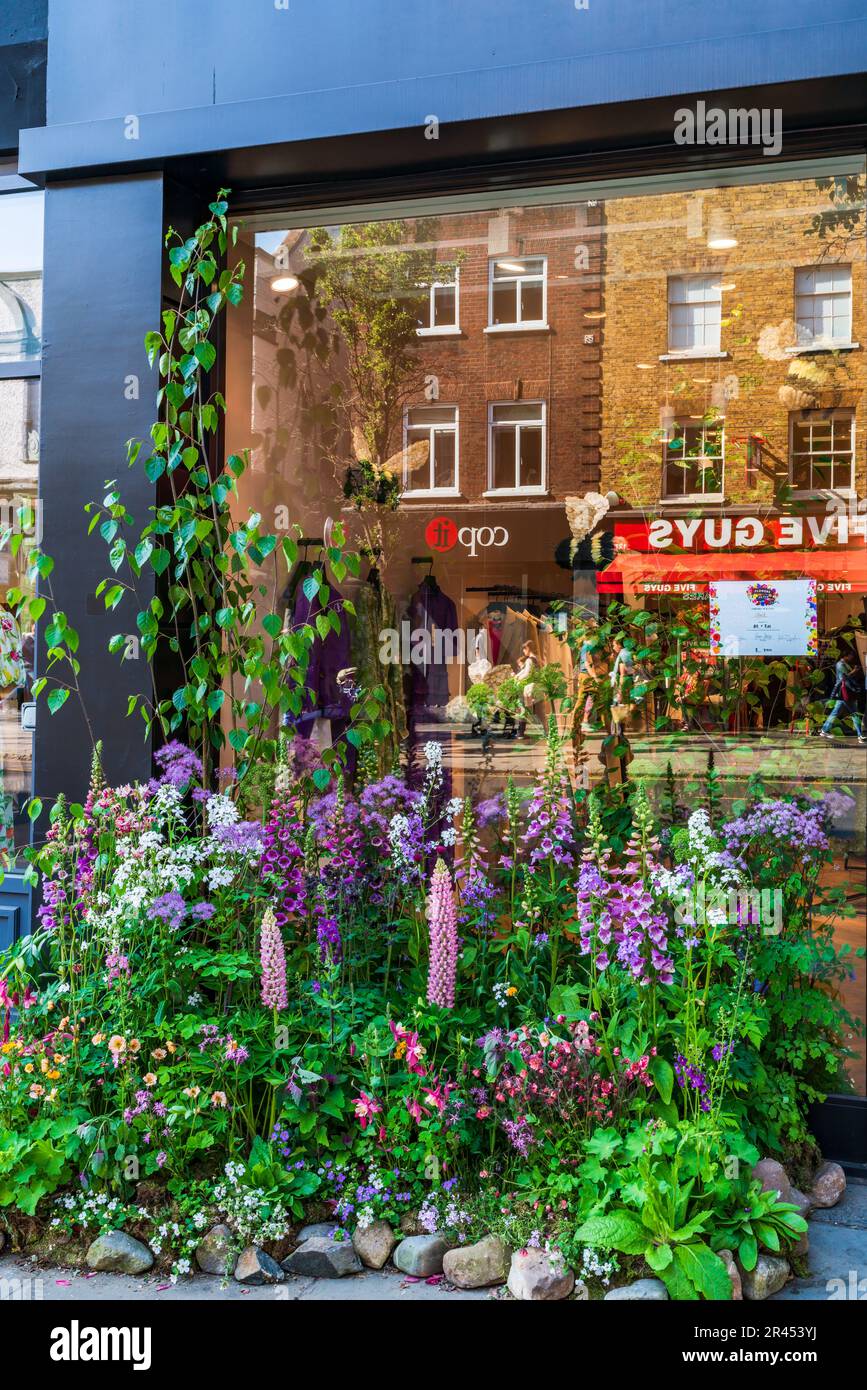 LONDON, UK - MAY 24, 2023: A spectacular floral display decorates ...