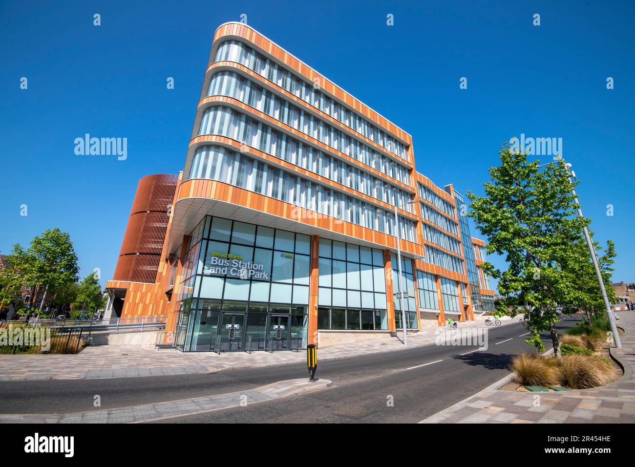 The new Broad Marsh Car Park in Nottingham City, Nottinghamshire ...